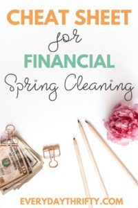 14 Ways to Kickstart Financial Spring Cleaning - Everyday Thrifty